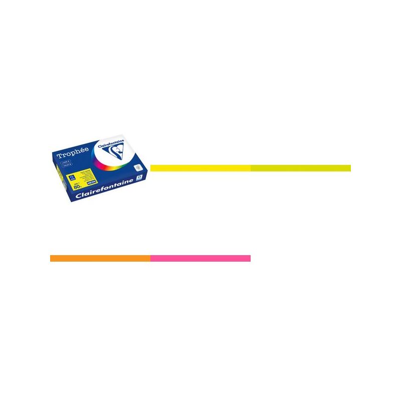 Clairefontaine Multifunktionspapier Trophée A4 neongrün 2975C bei